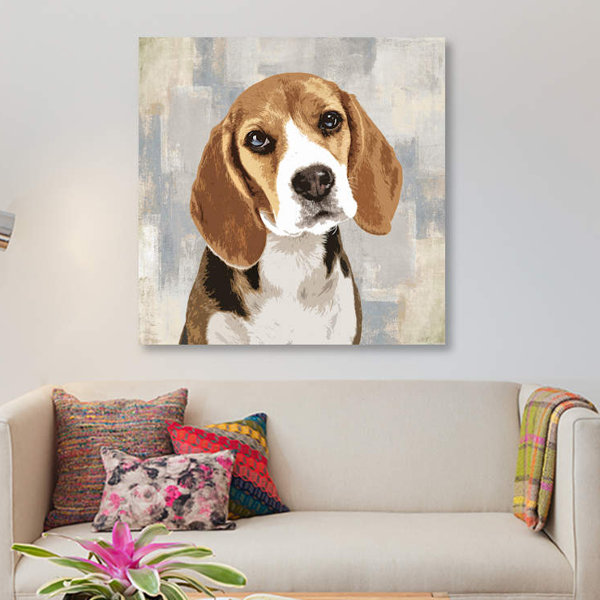 East Urban Home Beagle by Keri Rodgers - Gallery-Wrapped Canvas Giclée ...