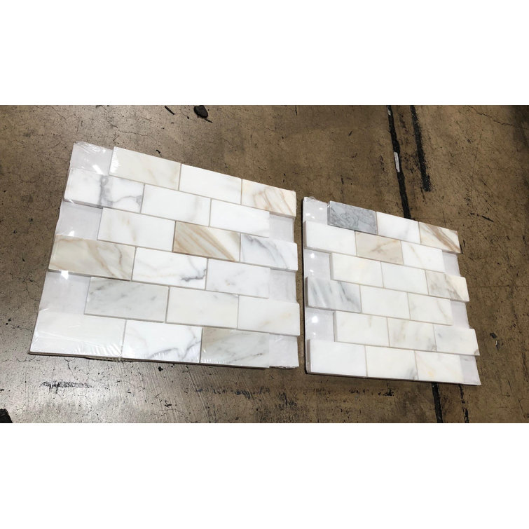 Stone & Tile Shoppe, Inc. Marble Brick Joint Mosaic Wall & Floor Tile ...