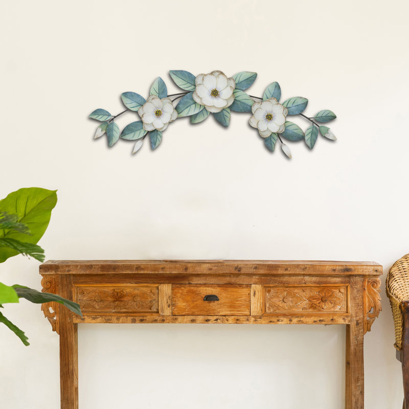Rosalind Wheeler Magnolia Swag Metal Wall Décor & Reviews | Wayfair