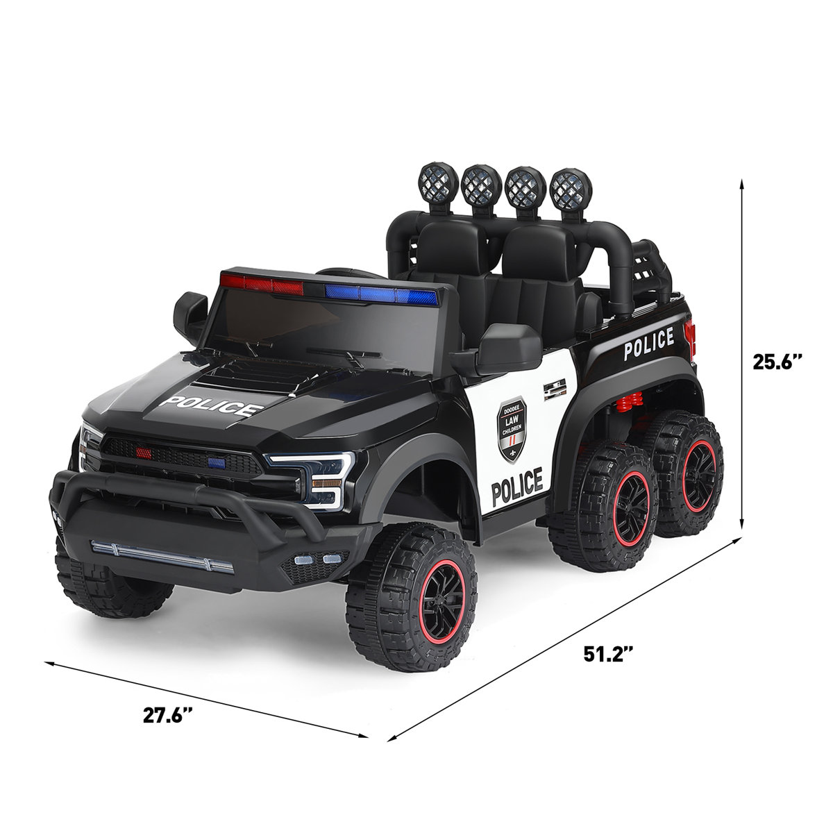 JOYLDIAS Kids Ride On Police Car & Reviews | Wayfair