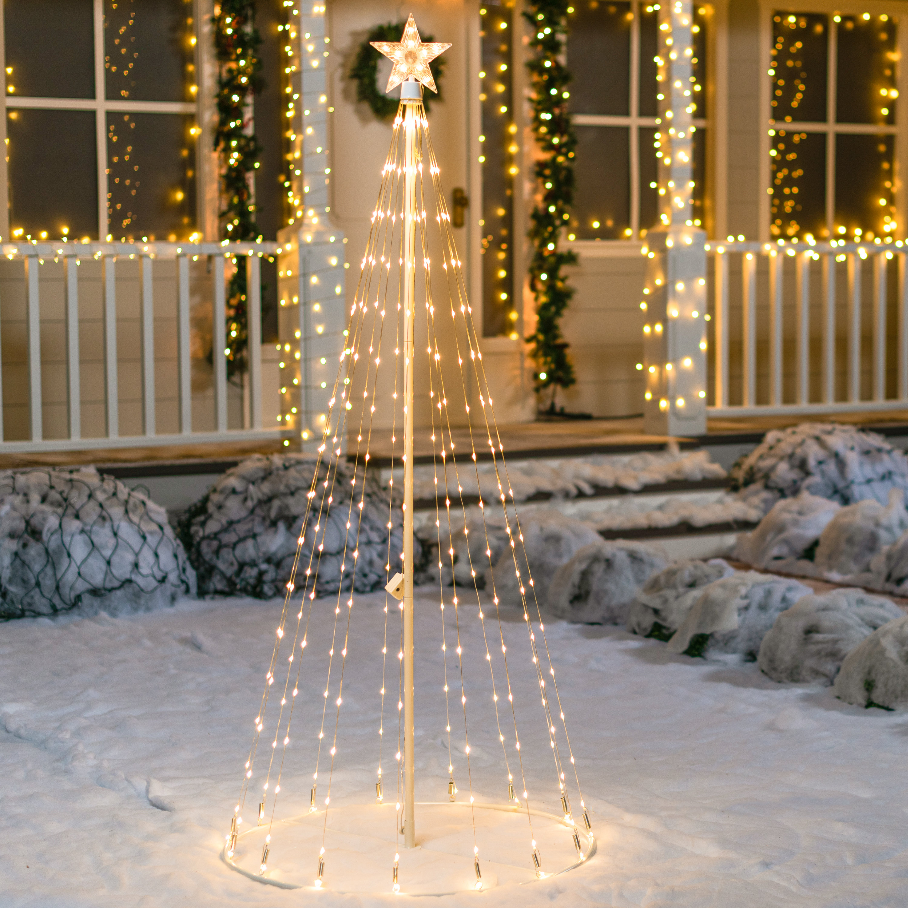 The Holiday Aisle® Animated Cone Tree Lighted Display | Wayfair