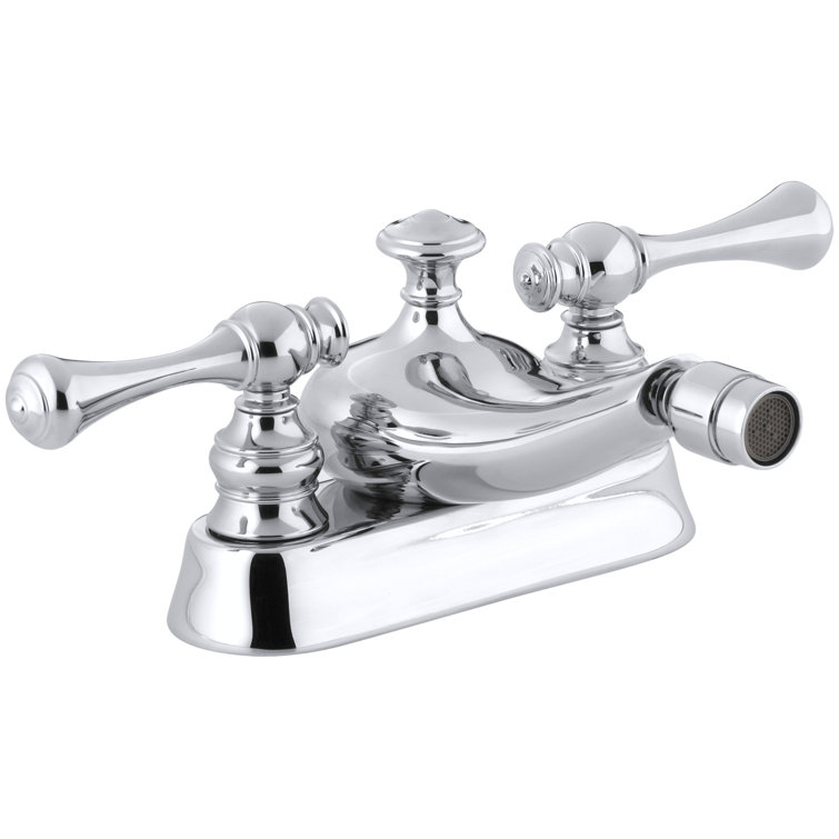 Kohler Revival Centerset Horizontal Swivel Spray Spout Bidet Faucet ...
