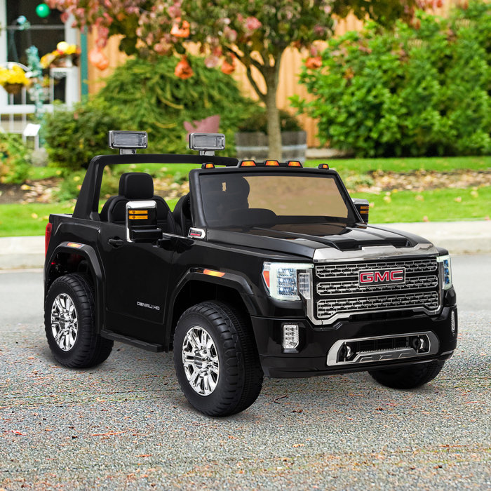 Aosom 12V Battery Kids GMC Sierra HD Ride-On Toy with Remote Control ...