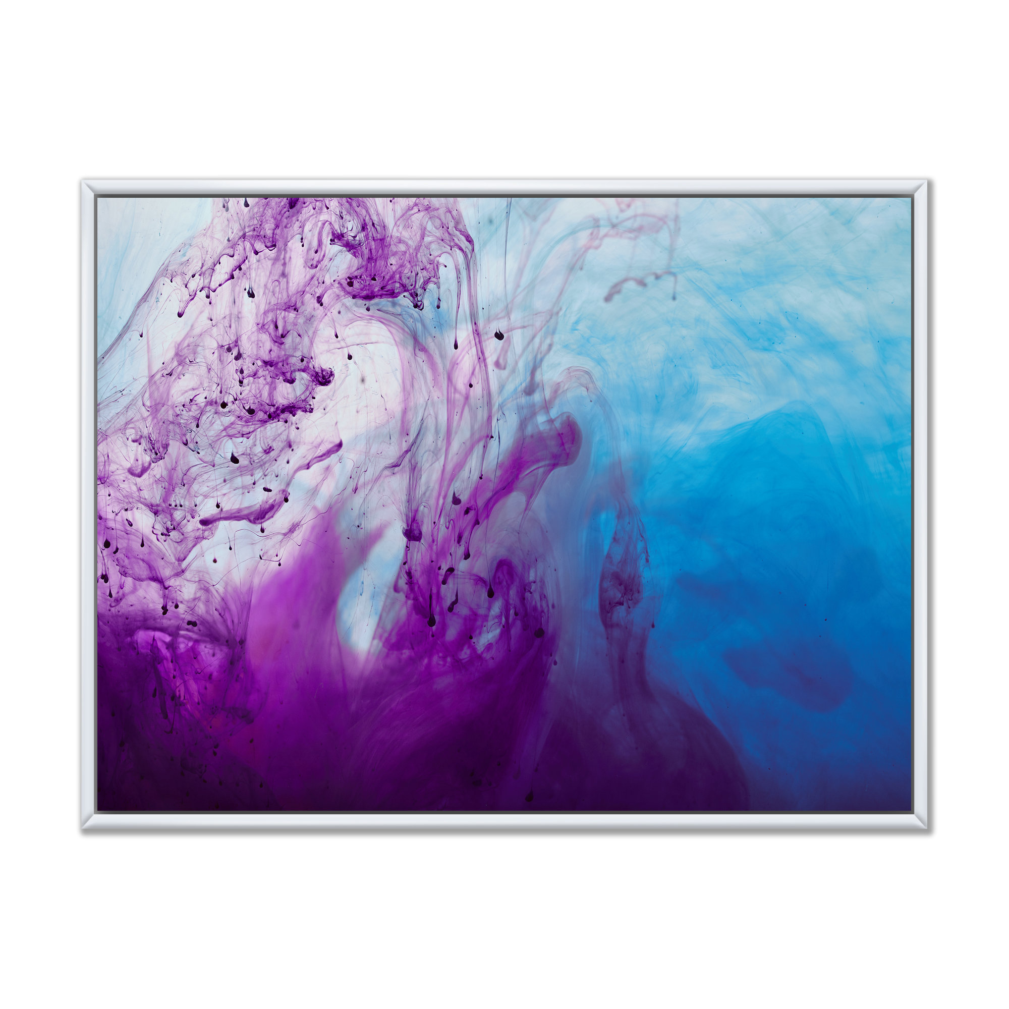 Wrought Studio Abstract Purple Blue Mixing II Abstract Purple Blue ...