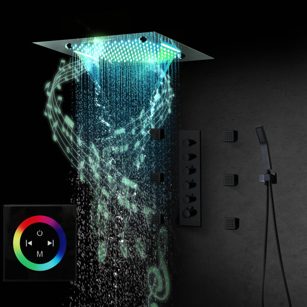 Wonderland America Complete Shower System with Rough-In Valve | Wayfair