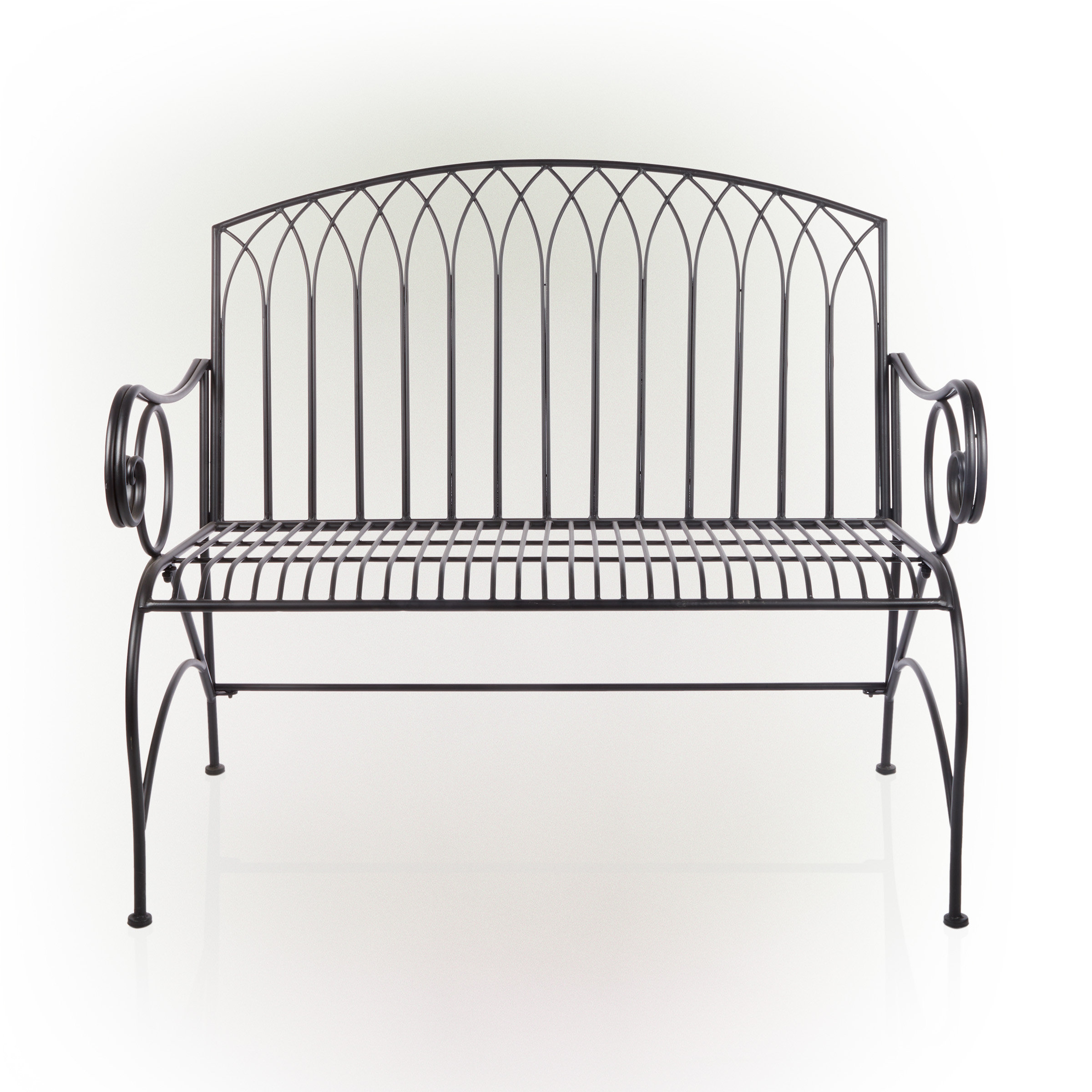 Red Barrel Studio® Classic Stainless Steel Garden Bench & Reviews | Wayfair