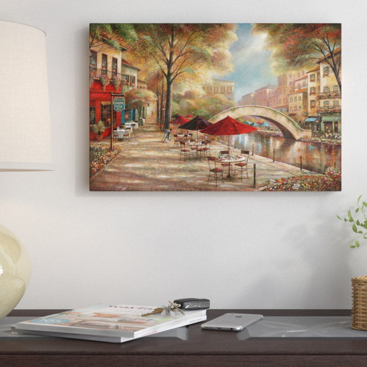 East Urban Home Riverwalk Charm by Ruane Manning - Gallery-Wrapped ...