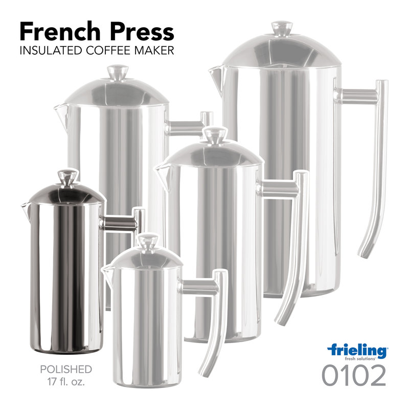 Frieling Polished Stainless Steel French Press & Reviews | Wayfair