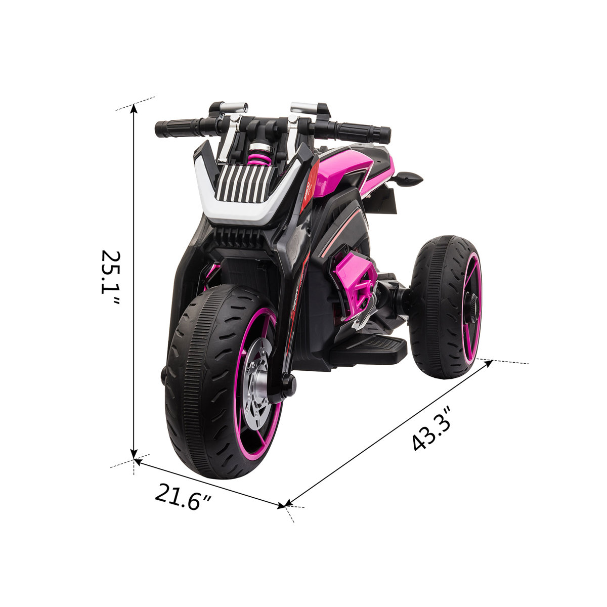 TOBBI_TOYS Three-Wheeled Kids Ride On Motorcycle & Reviews | Wayfair