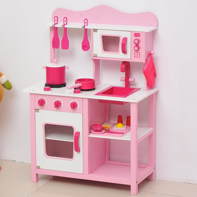 Pink Play Kitchen Sets You'll Love | Wayfair.co.uk