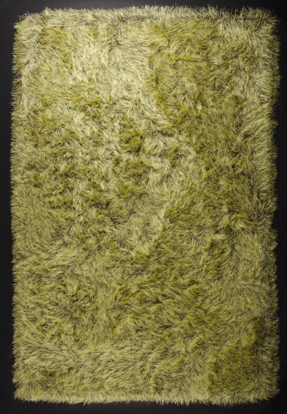 Ebern Designs Alayna Shag Performance Gold/Black Rug & Reviews | Wayfair