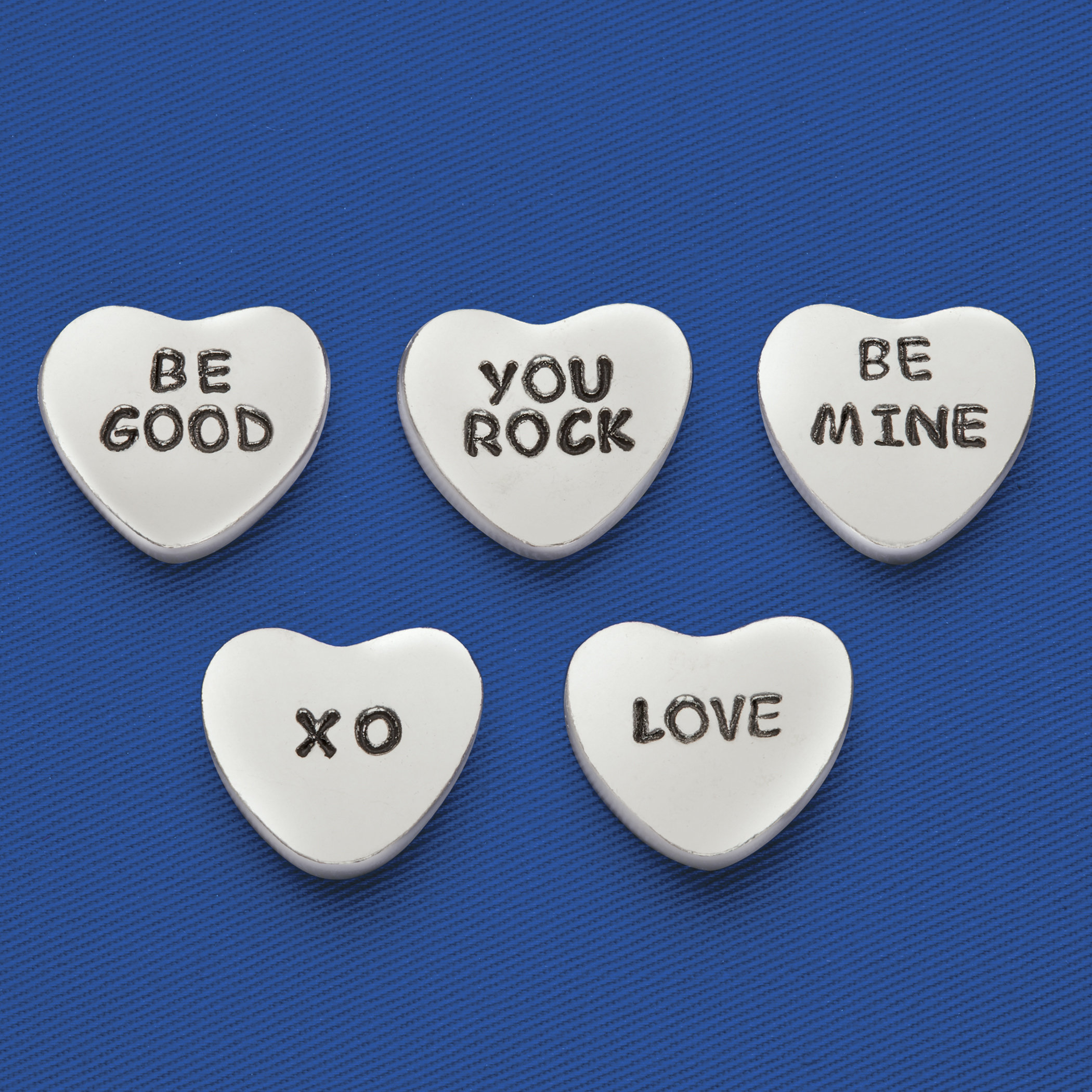 Trinx Candy Hearts Love Message Magnets - Set Of 5 | Wayfair