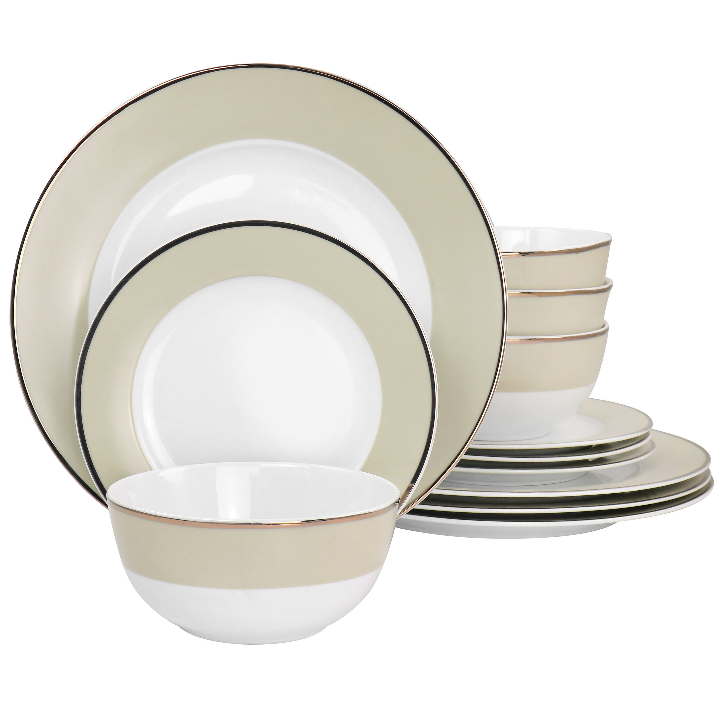 Martha Stewart Ceramic Dinnerware - Set of 12 | Wayfair