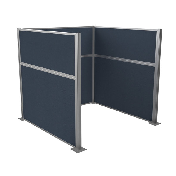 Versare 6' X 6' Pre-Configured U Shape Hush Panel Cubicle | Wayfair