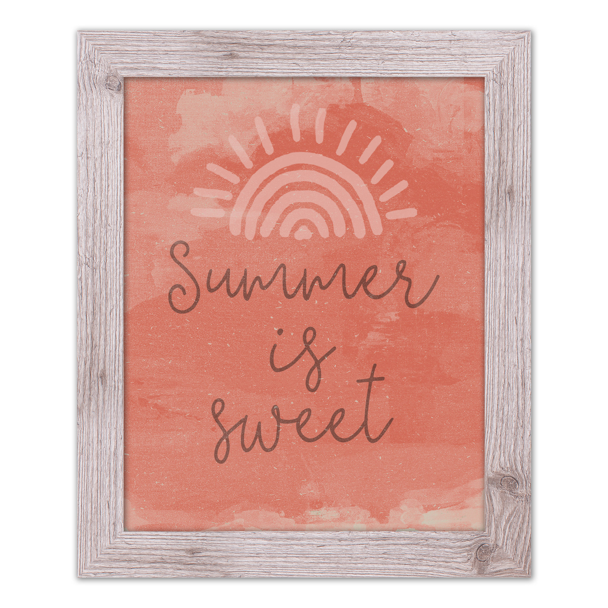 Trinx Summer Is Sweet Yellow - Picture Frame Print | Wayfair