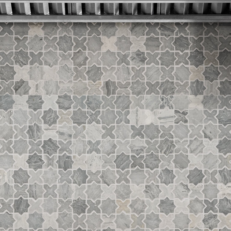 MSI Montague 11.81" x 11.81" Marble Mosaic Sheet Wall & Floor Tile ...