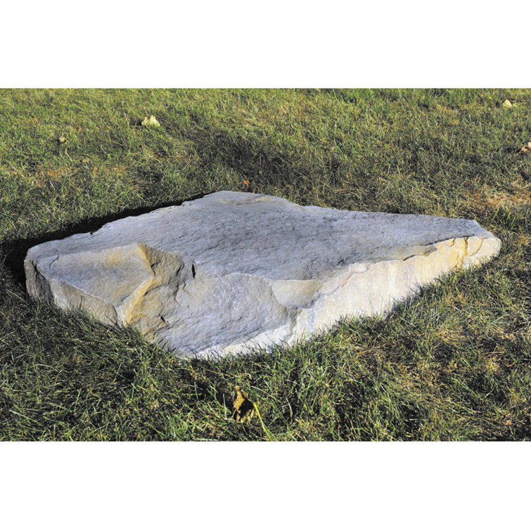 Millwood Pines Hackleburg Stepping Stone Skimmer Slate Faux Rock Cover ...