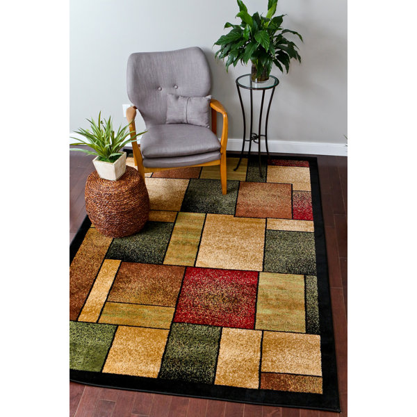 Persian-rugs Geometric Green/Brown Area Rug & Reviews | Wayfair