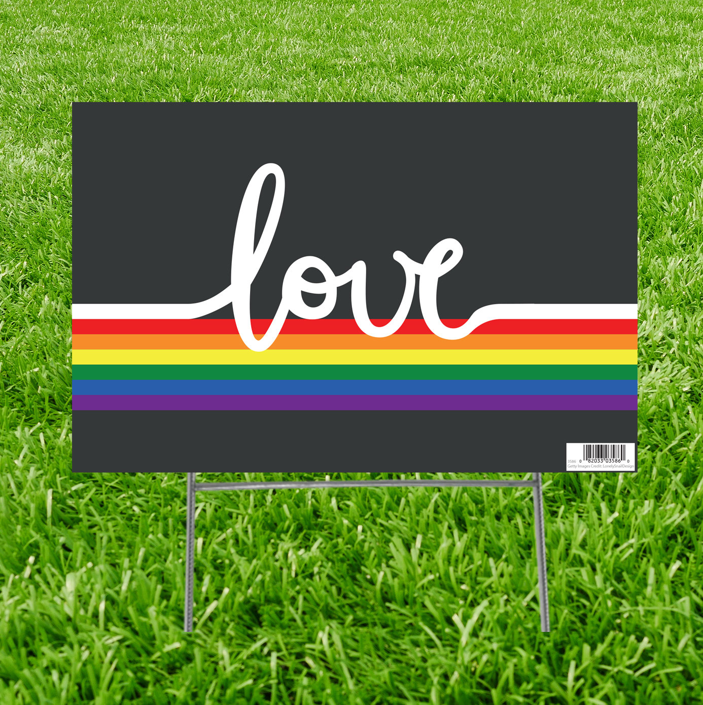 Trinx Lgbt Love Yard Sign Garden Stake | Wayfair