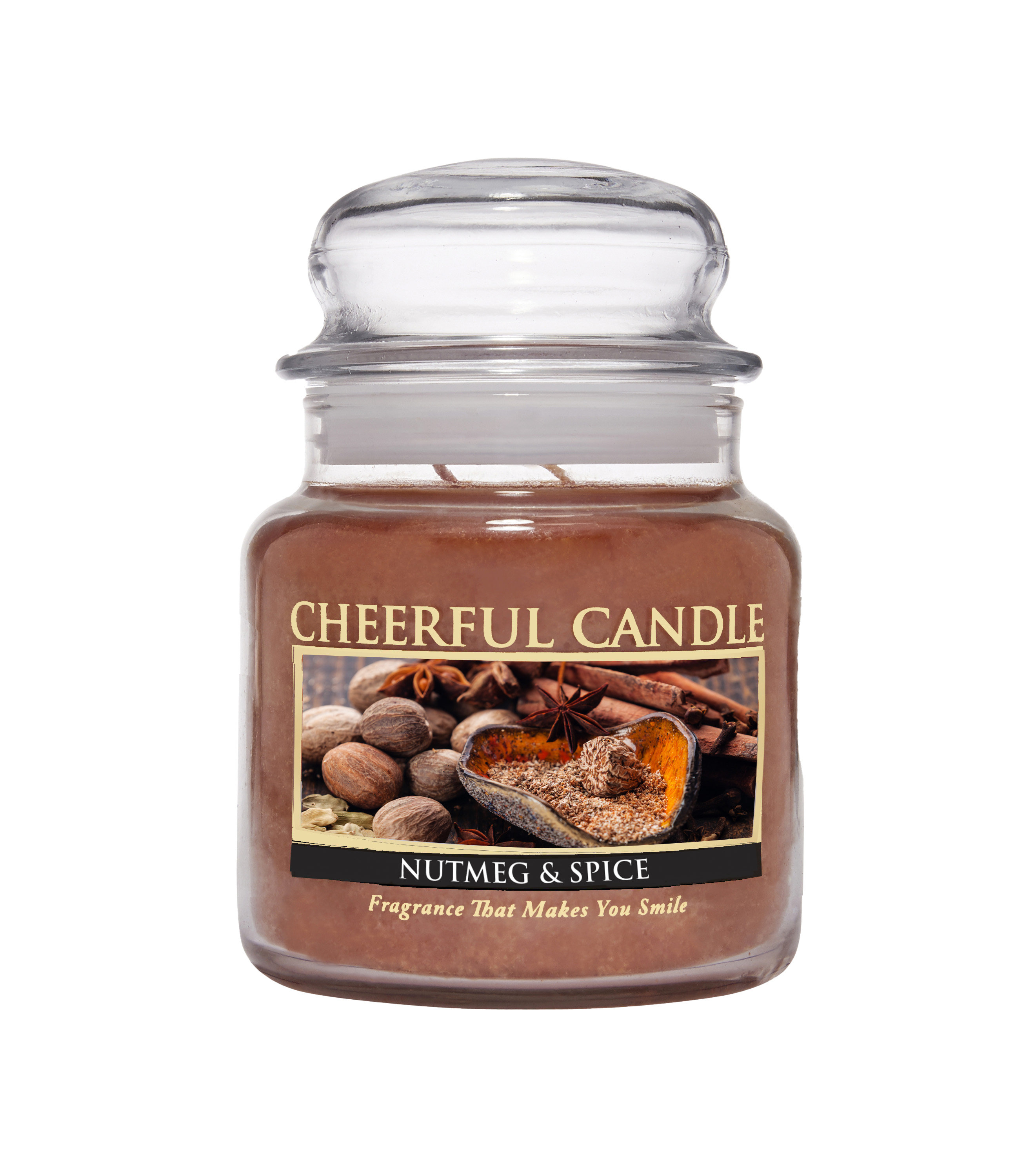 A Cheerful Candle LLC Nutmeg and Spice Scented Jar Candle | Wayfair