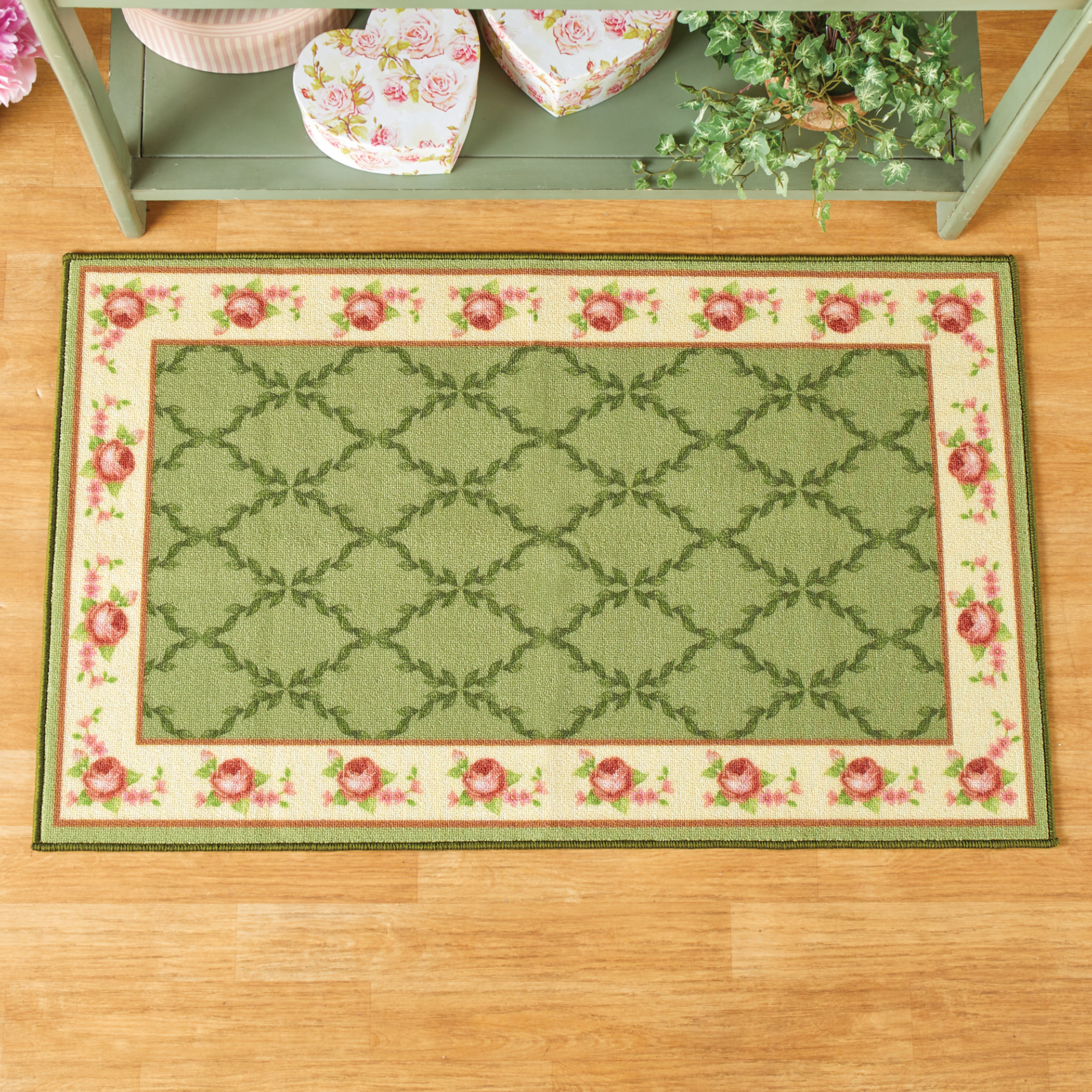 Charlton Home® Auby Tufted Performance Rose Rug | Wayfair