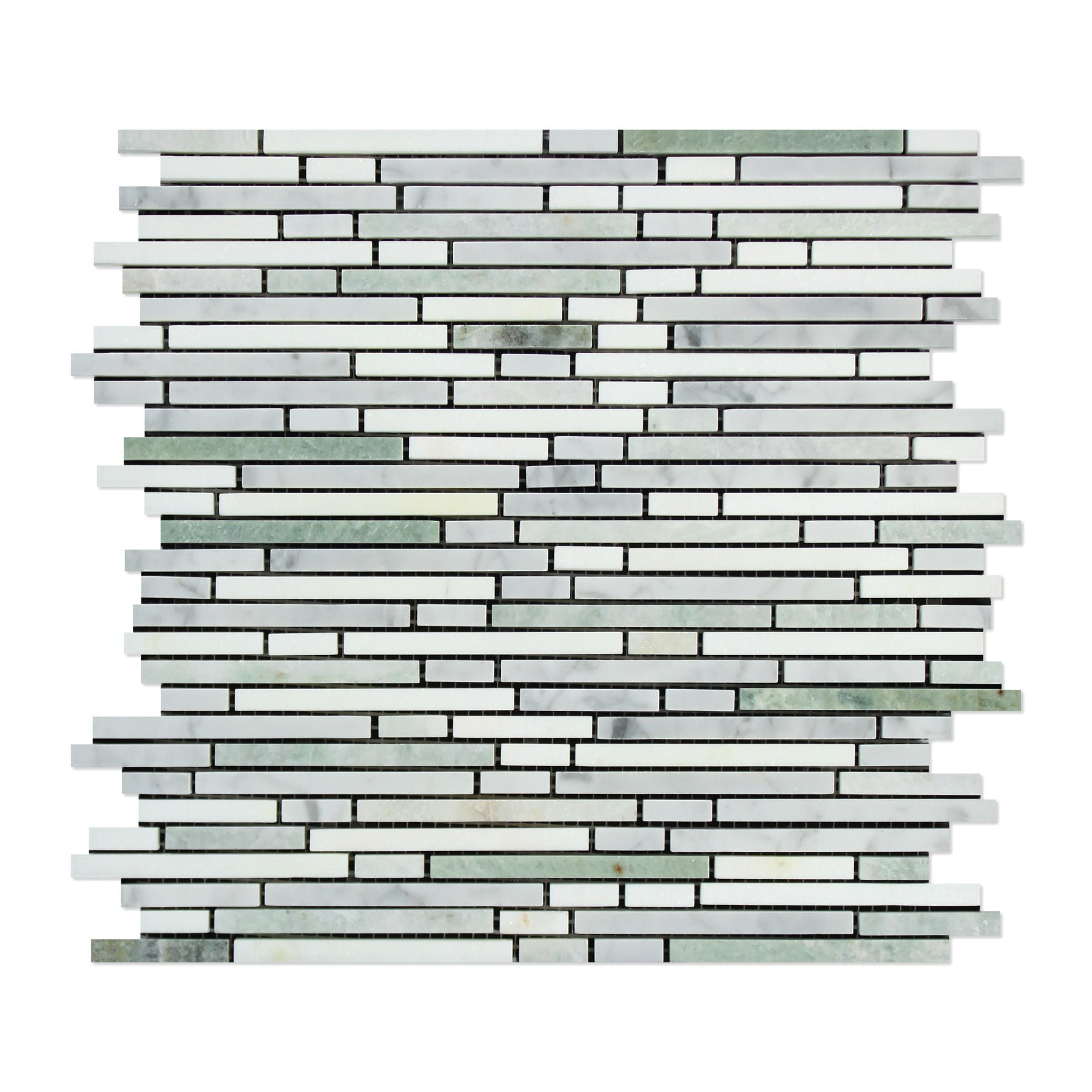 Stone & Tile Shoppe, Inc. Marble Linear Mosaic Wall & Floor Tile | Wayfair