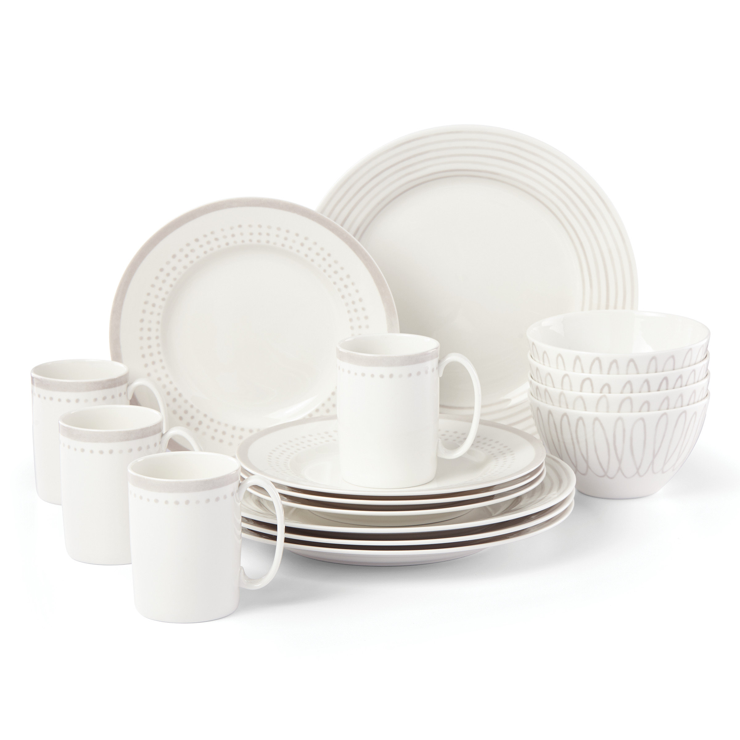 kate spade new york Charlotte Street 16 Piece Dinnerware Set, Service ...