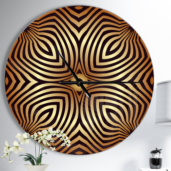 East Urban Home Convex Symmetrical Ellipse - Modern wall clock | Wayfair