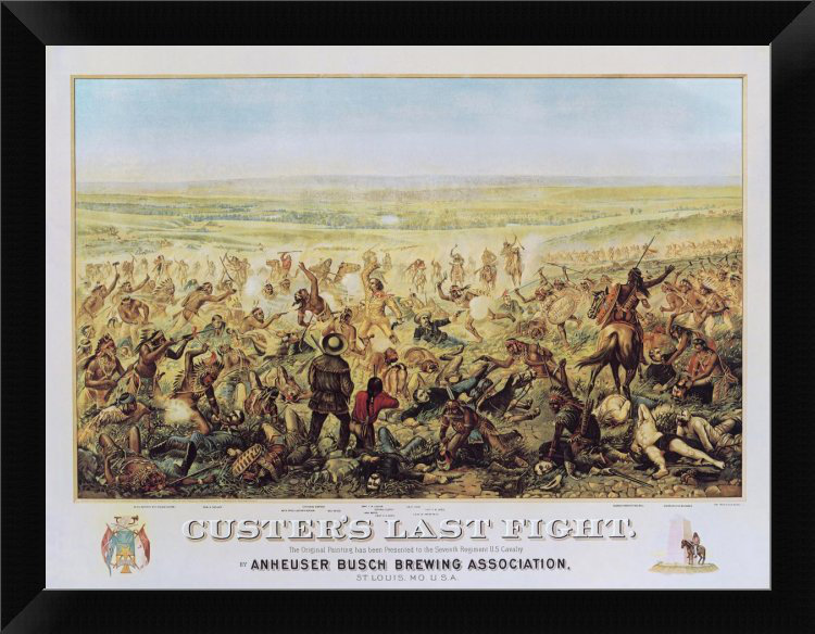 East Urban Home Custers Last Fight by Cassilly Adams - Picture Frame ...