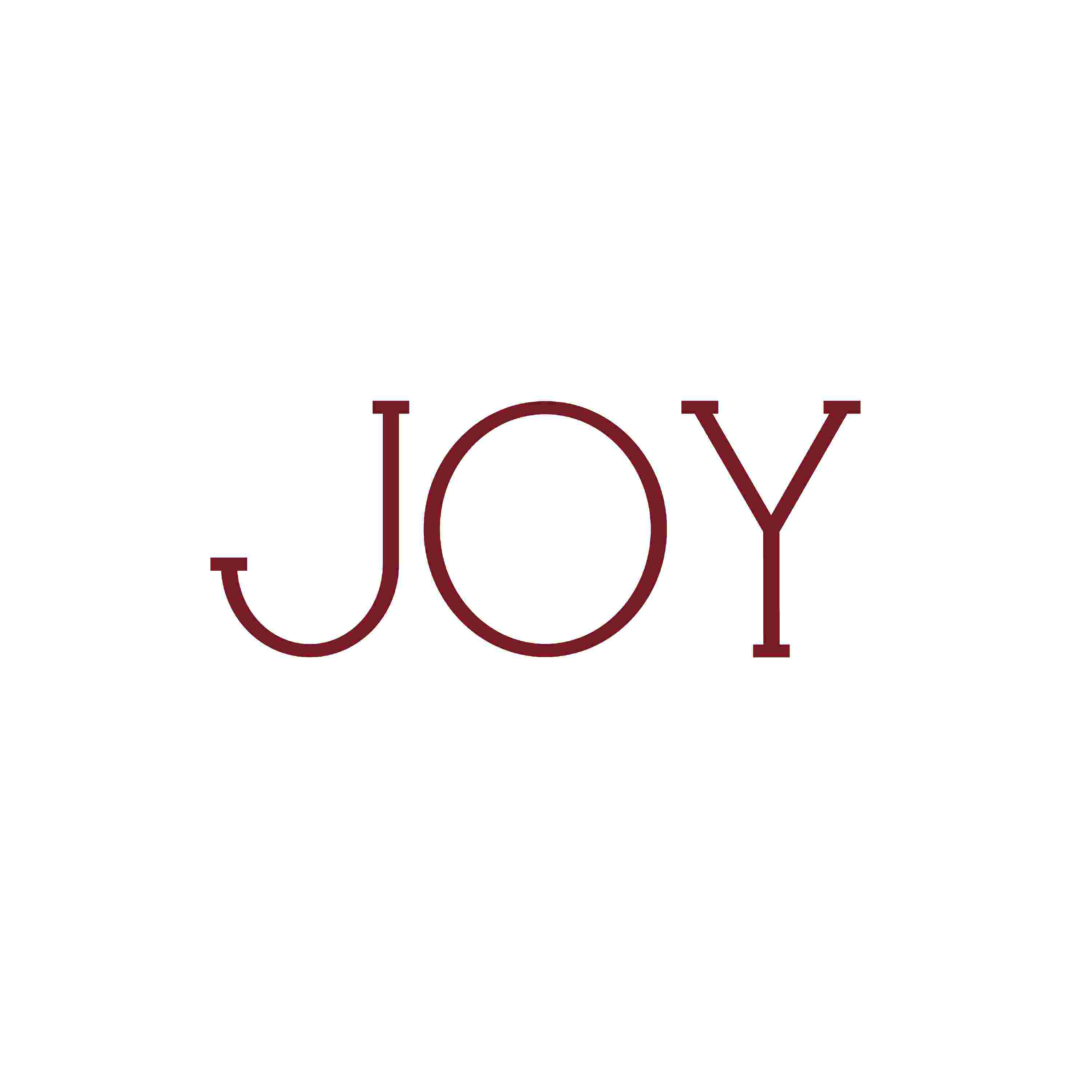 The Holiday Aisle® Joy Red - Wrapped Canvas Print | Wayfair