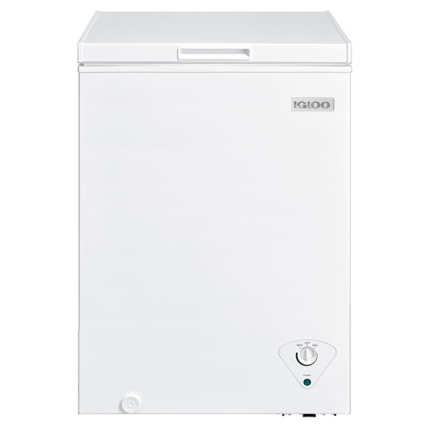 Igloo 3.5 Cubic Feet cu. ft. Chest Freezer with Adjustable Temperature ...