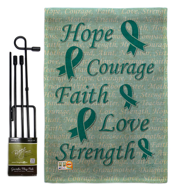 Breeze Decor Hope, Faith, Courage Inspirational Support Impressions 2 ...