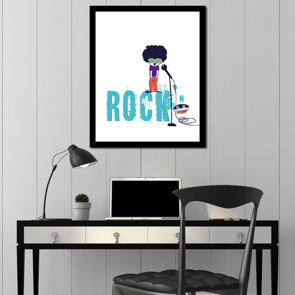 Wrought Studio Rock And Roll - Picture Frame Graphic Art | Wayfair