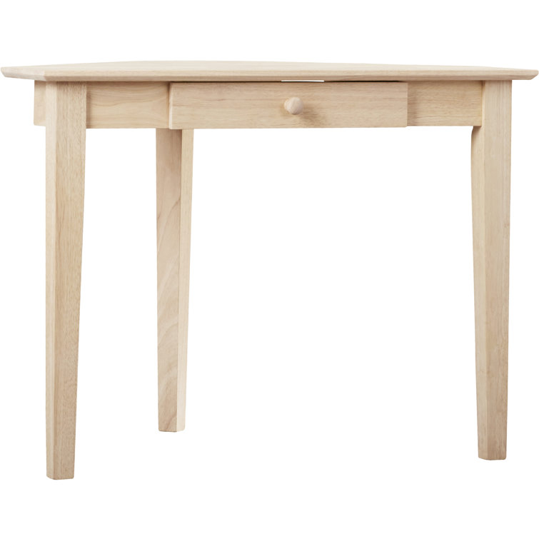 August Grove® Toby Solid Wood Corner Writing Desk & Reviews | Wayfair
