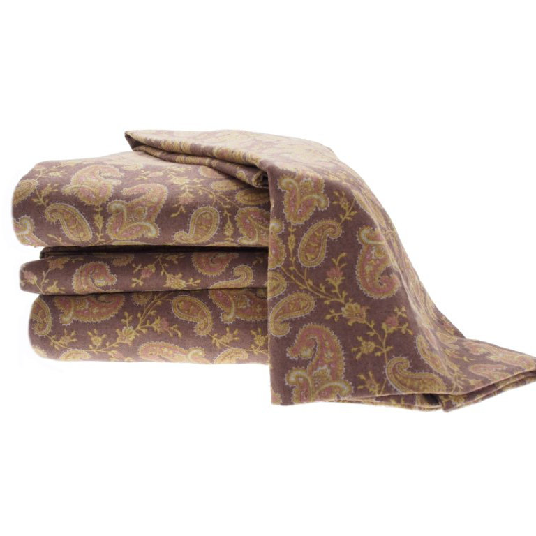 La Rochelle Heather Ground Flannel Paisley Cotton Sheet Set & Reviews ...
