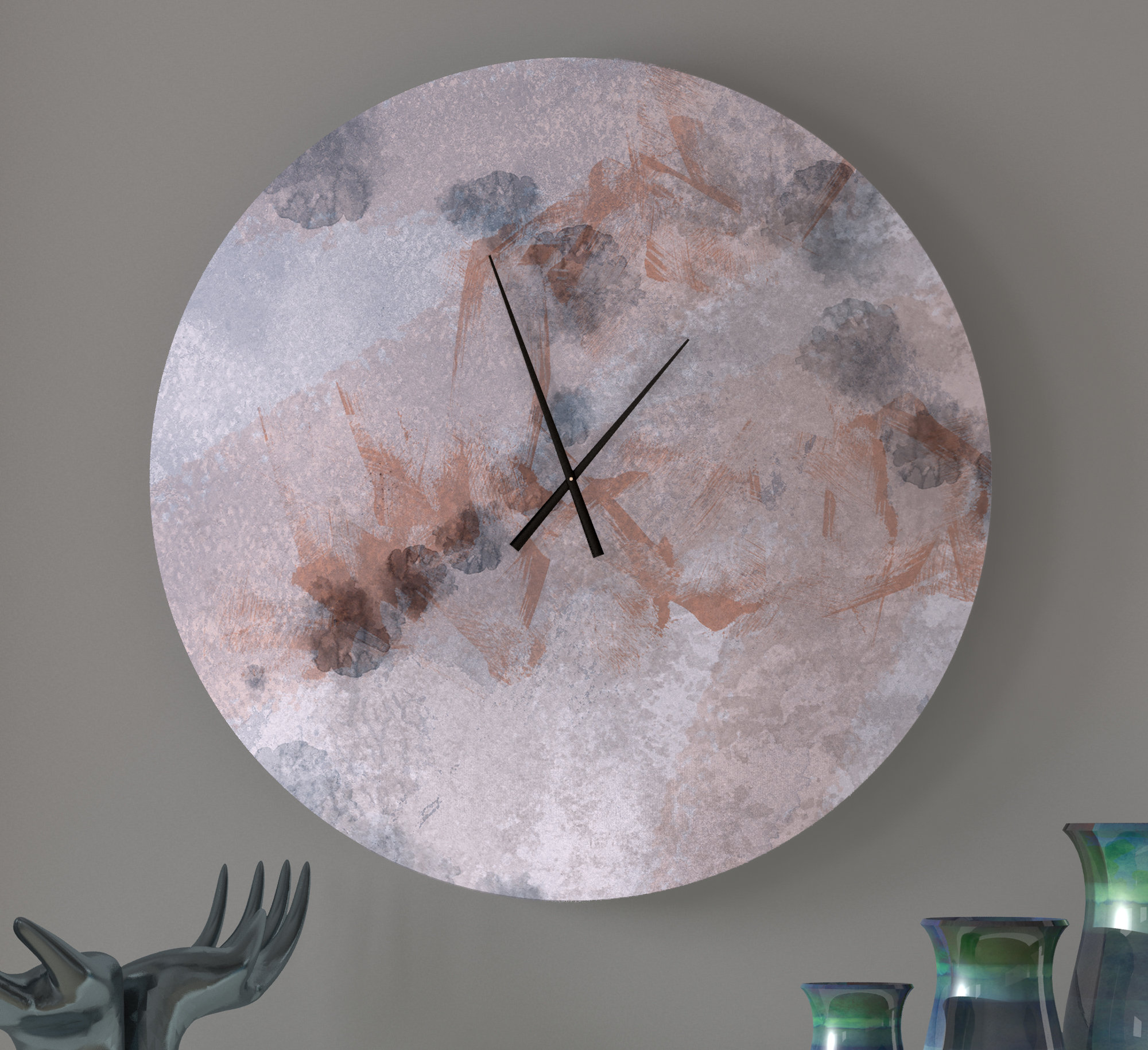 Ivy Bronx Oversized Pigg Wall Clock | Wayfair