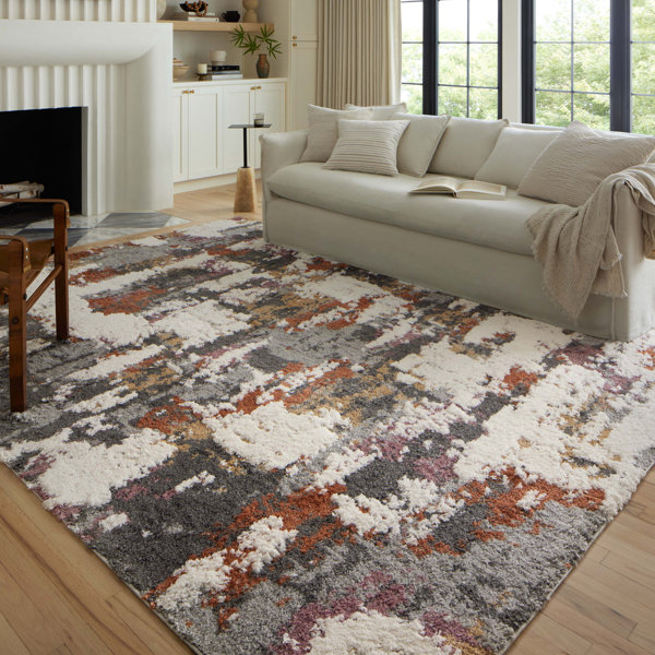 Trent Austin Design® Pruneda Performance Gray/Brown Rug | Wayfair