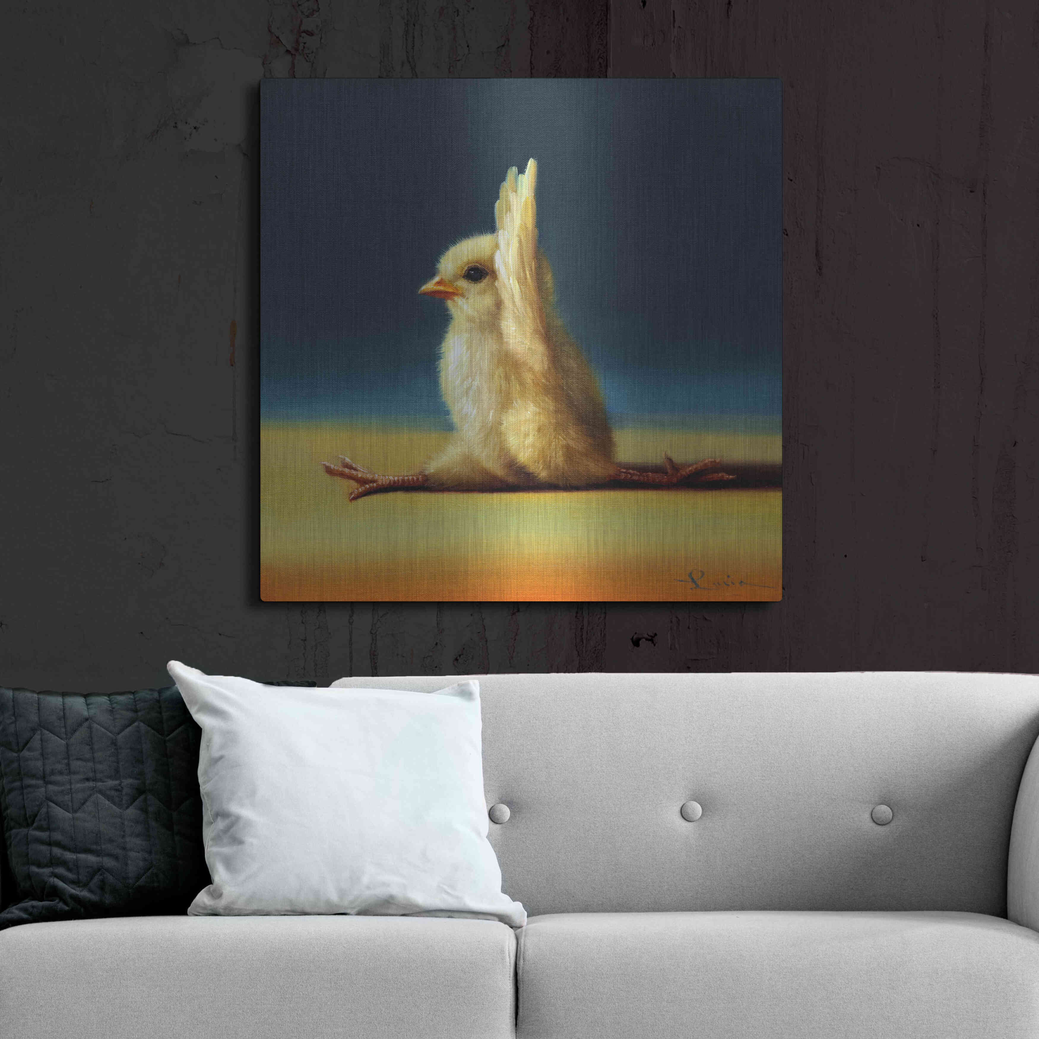 Trinx Luxe Metal Art 'Yoga Chick Monkey Pose' By Lucia H Yoga Chick ...