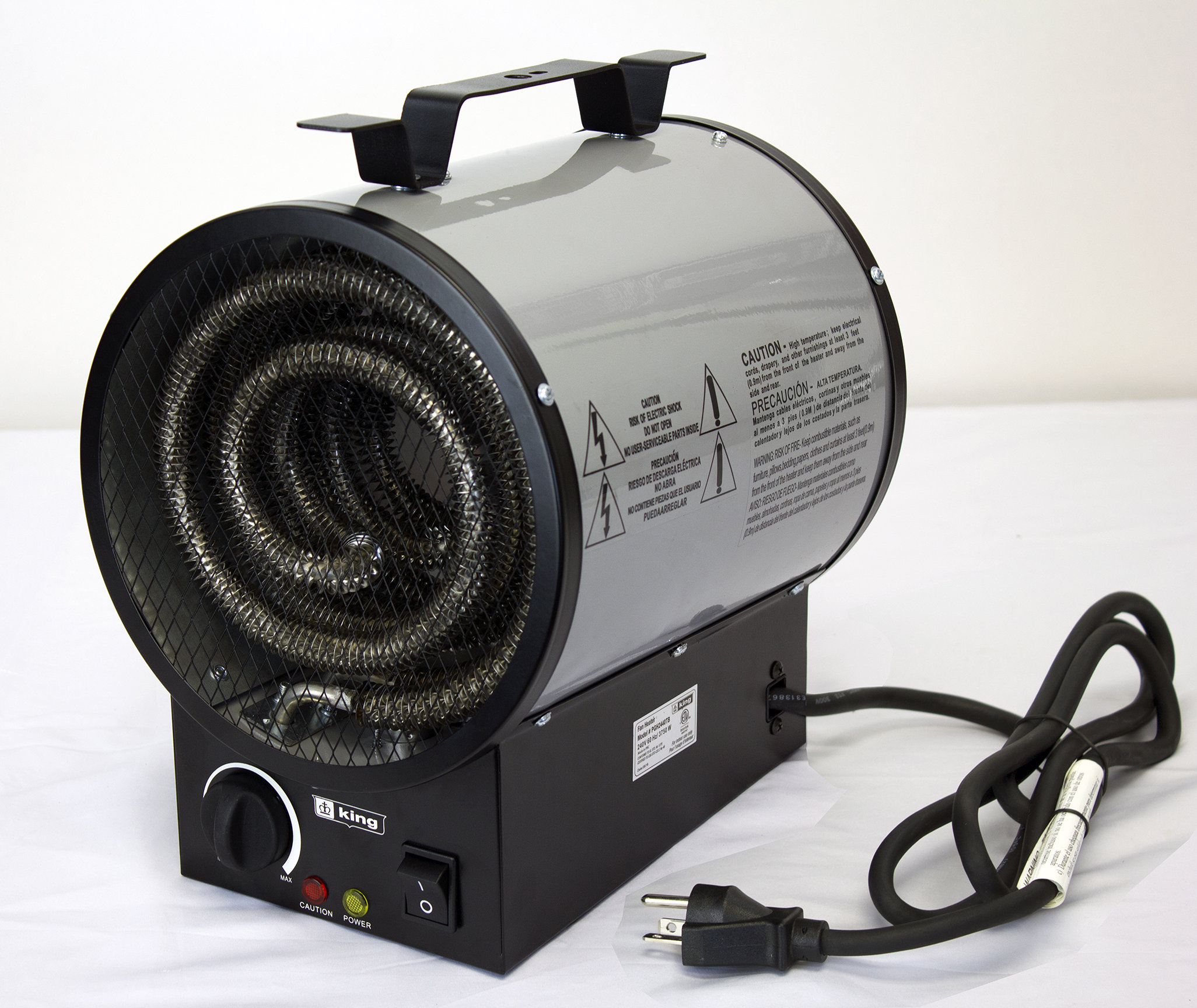 King Electric 3750 Watt 12795 BTU Electric Ceiling Mounted Space Heater ...