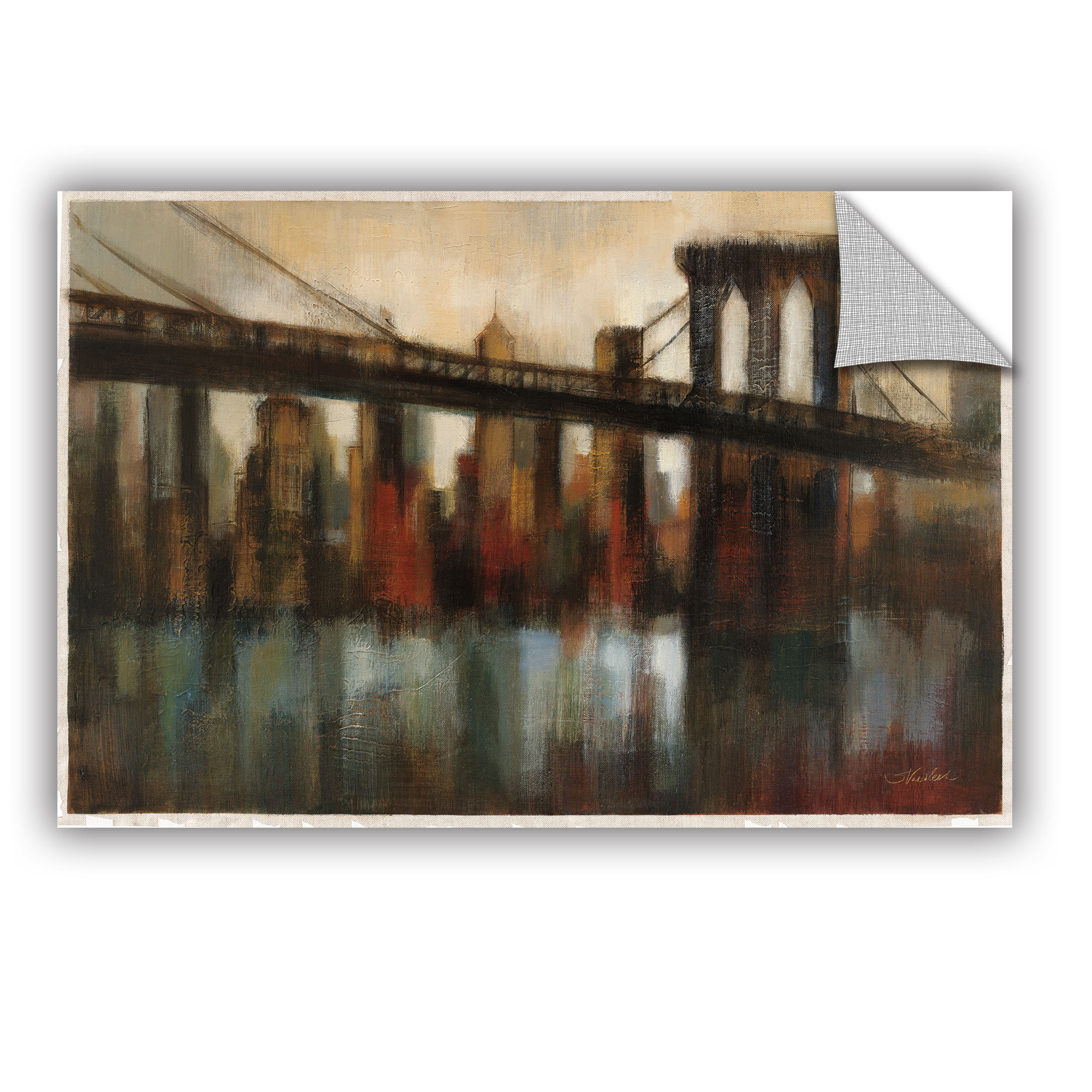ArtWall NY Bridge Wall Decal | Wayfair
