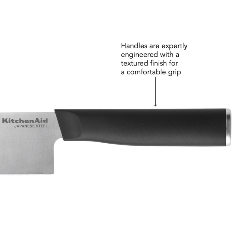 KitchenAid Classic Serrated Paring Knife with Custom-Fit Blade Cover, 3 ...