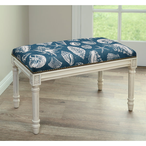 123 Creations Seashells Solid Wood Bench & Reviews | Wayfair