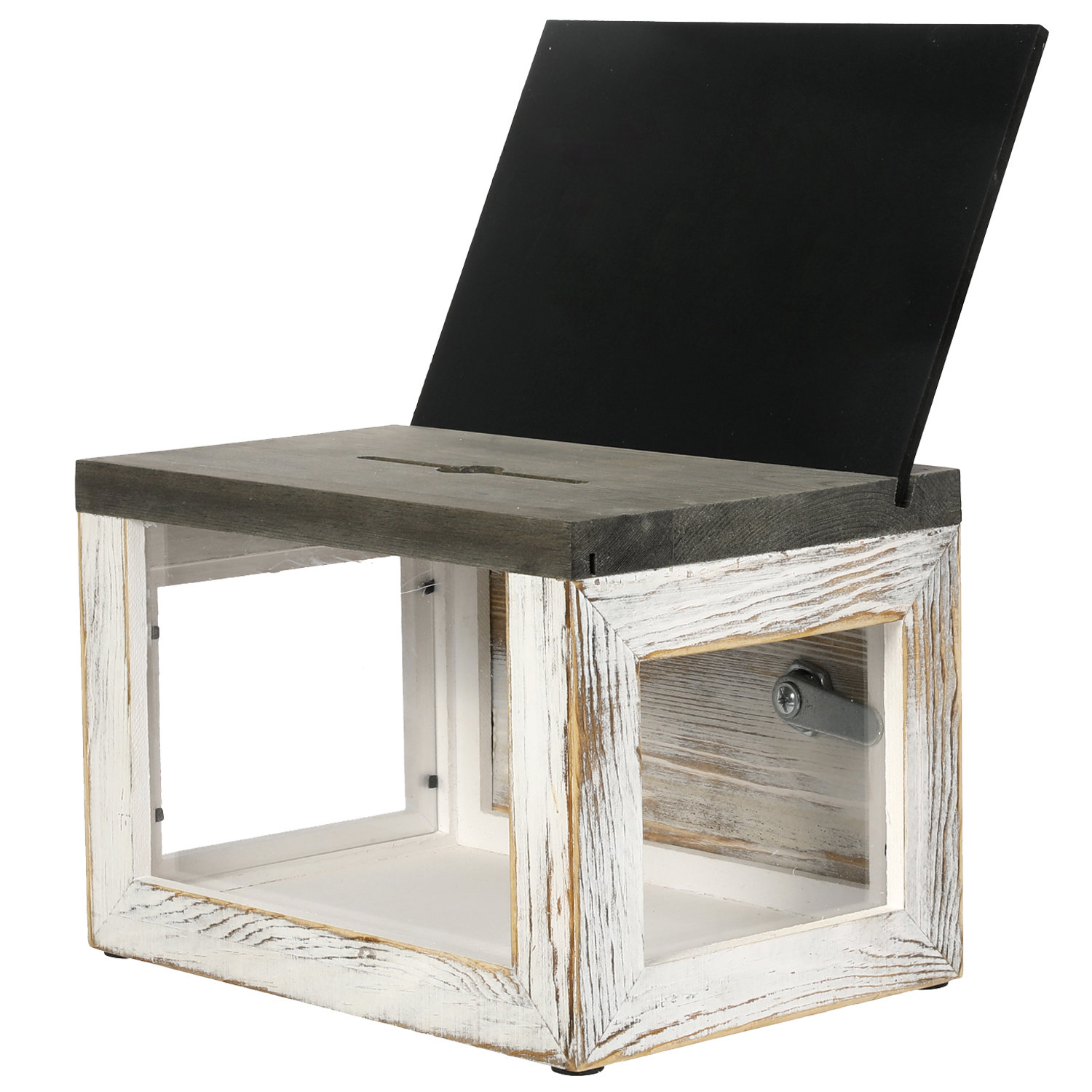 MyGift Solid Wood Drop Box w/ Chalkboard Sign | Wayfair