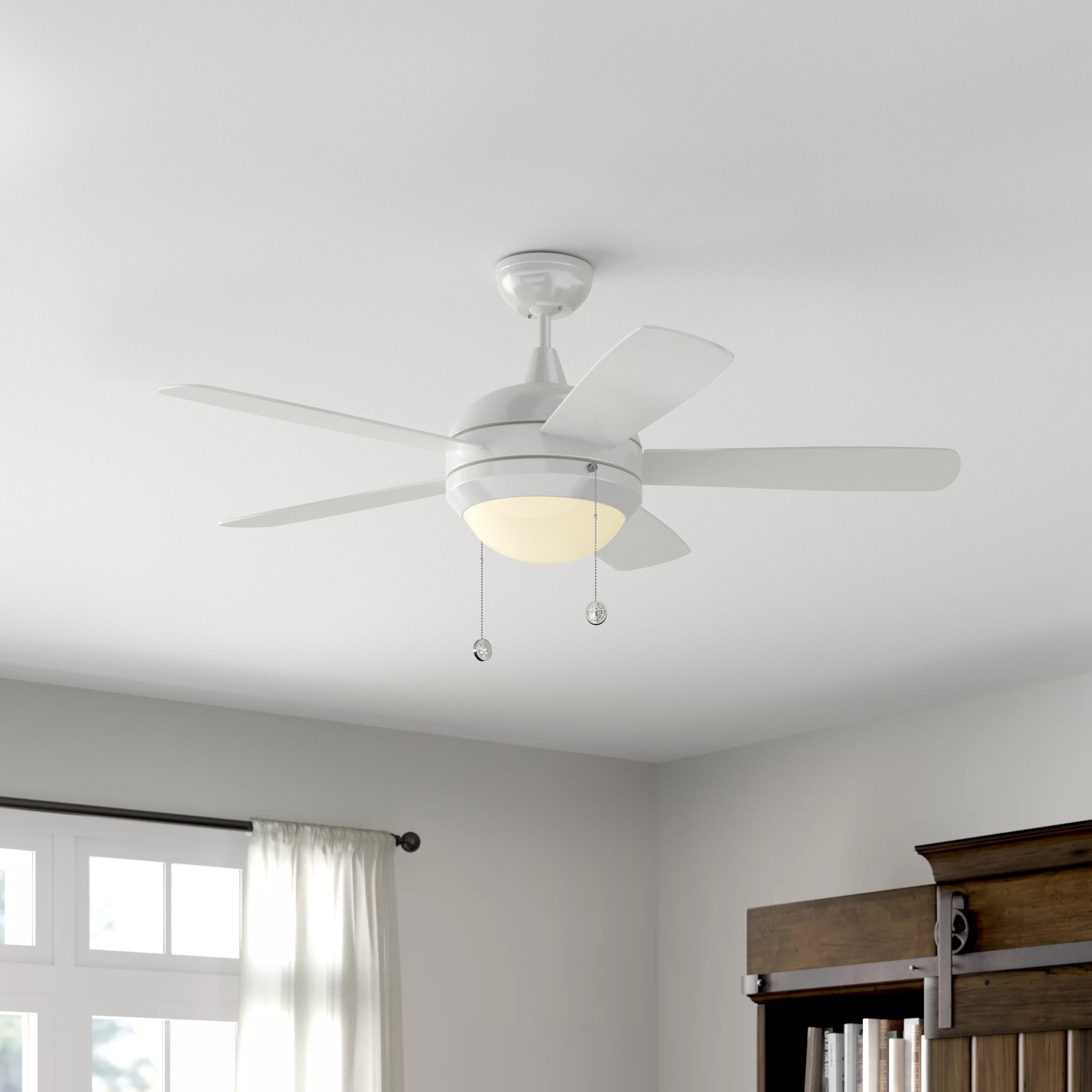 Mercury Row® Stoller 44'' Ceiling Fan with Light Kit & Reviews | Wayfair