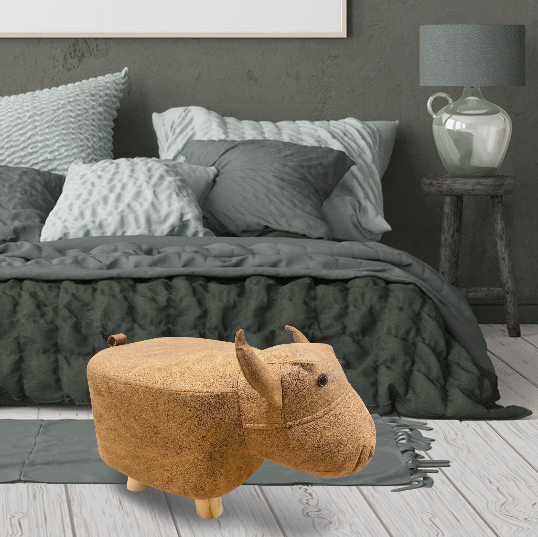 Zoomie Kids Cimarron Upholstered Ottoman | Wayfair