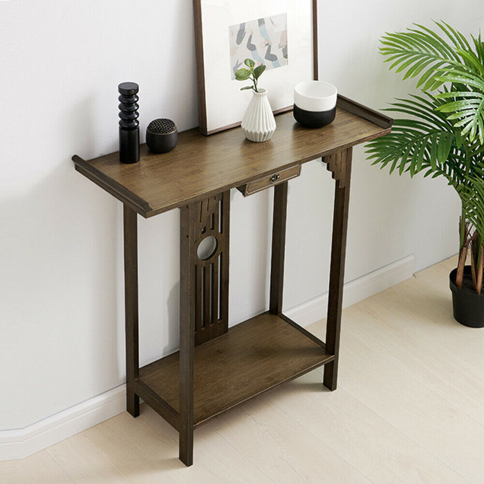 Winston Porter Ashyia 32'' Solid Wood Console Table & Reviews | Wayfair