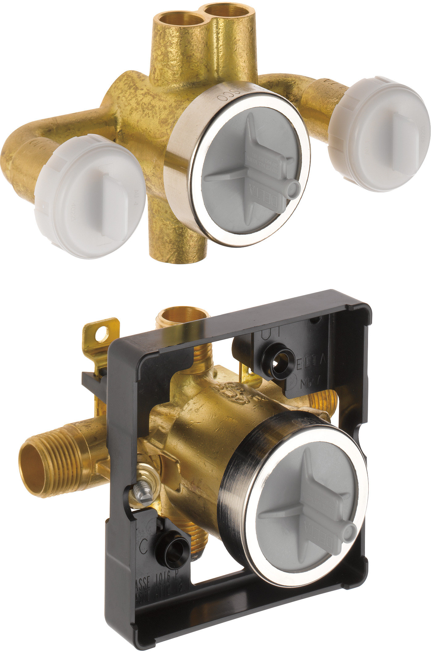 Delta Universal Mixing Rough-In Valve with Service Stops | Wayfair