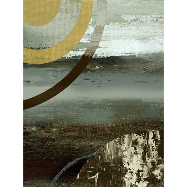 Orren Ellis Alien Circlescape 2 - Wrapped Canvas Graphic Art | Wayfair