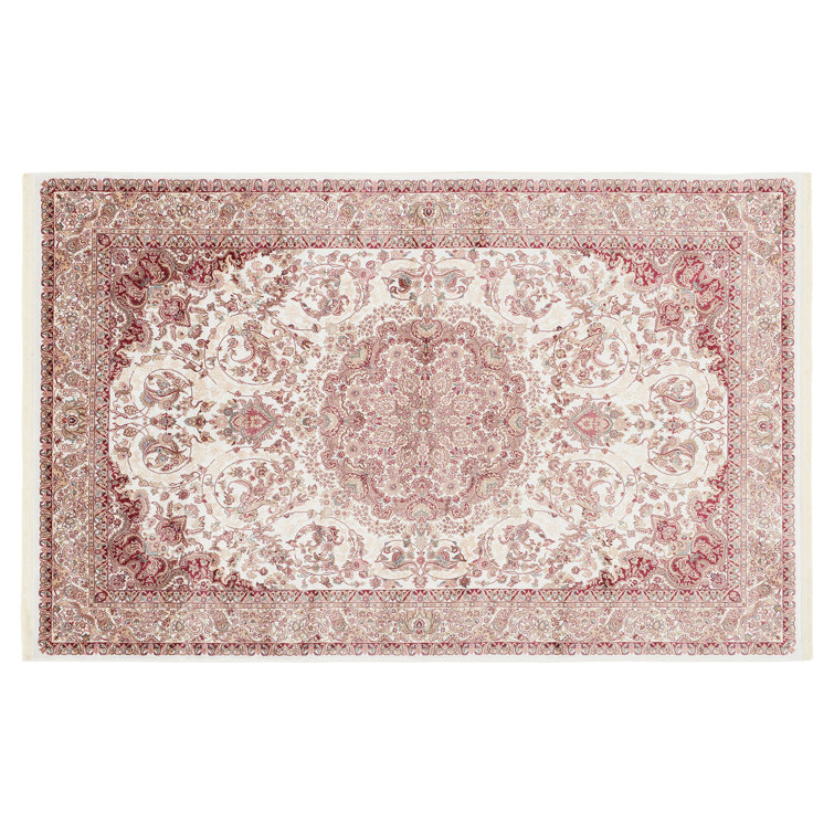 Latitude Vive Presque Tufted Red/White Rug | Wayfair.co.uk