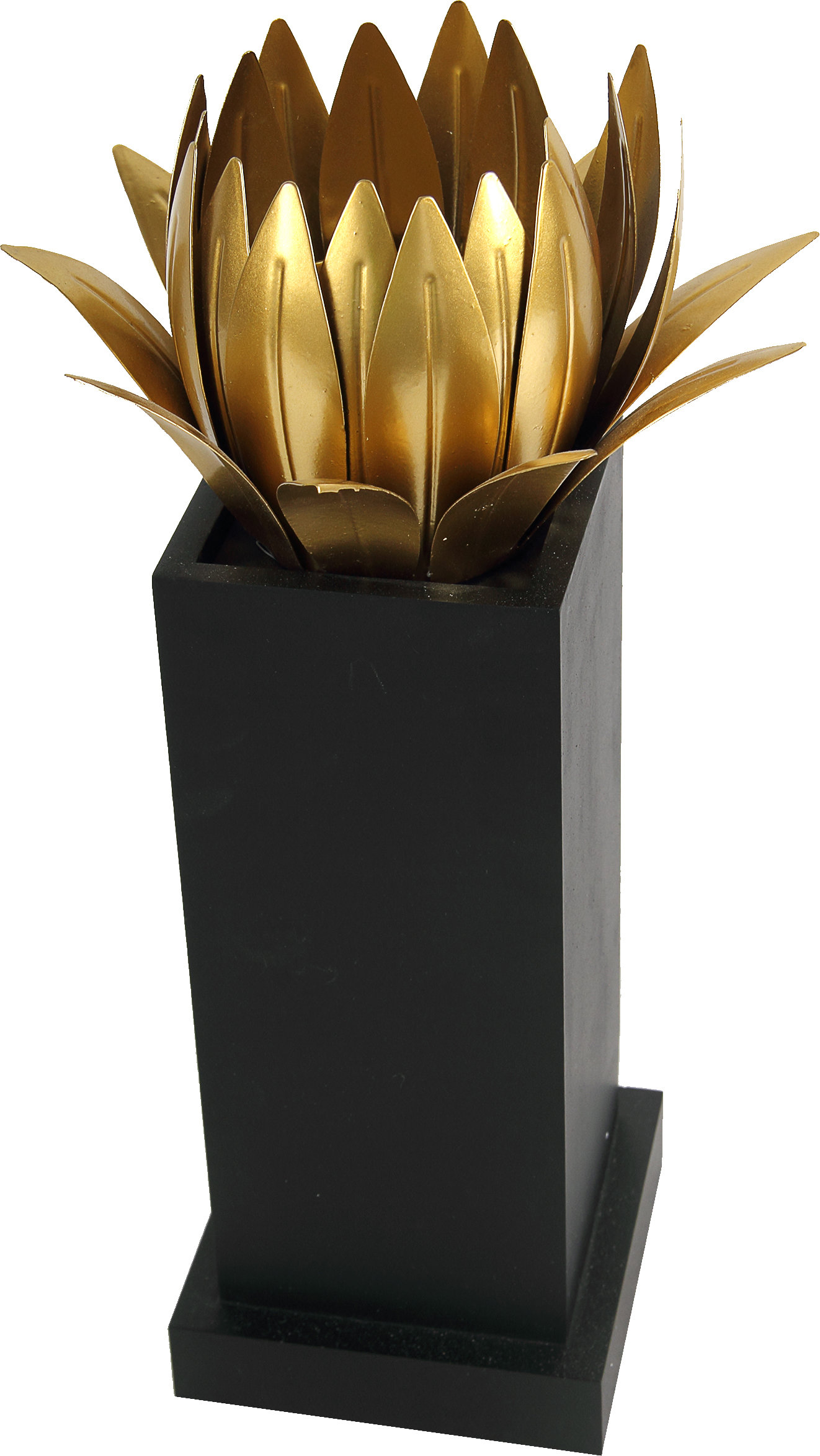 World Menagerie Cassandra Wood and Metal Candlestick | Wayfair